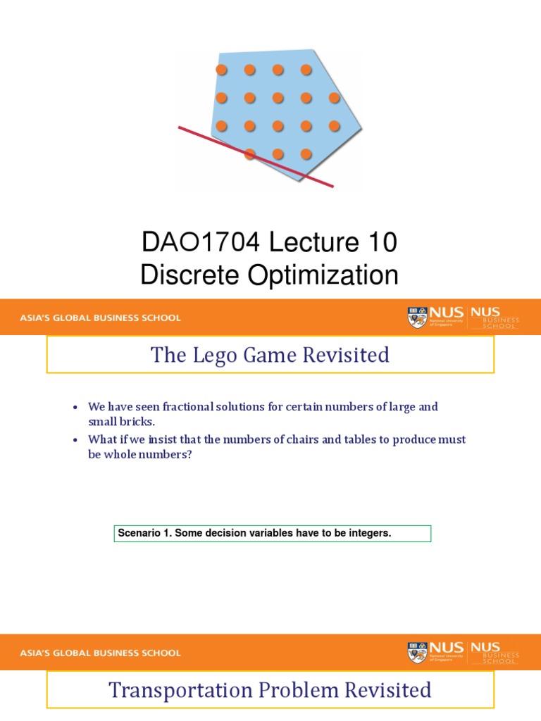 10 Introduction To Discrete Optimization Pdf Mathematical Optimization Linear Programming 4945