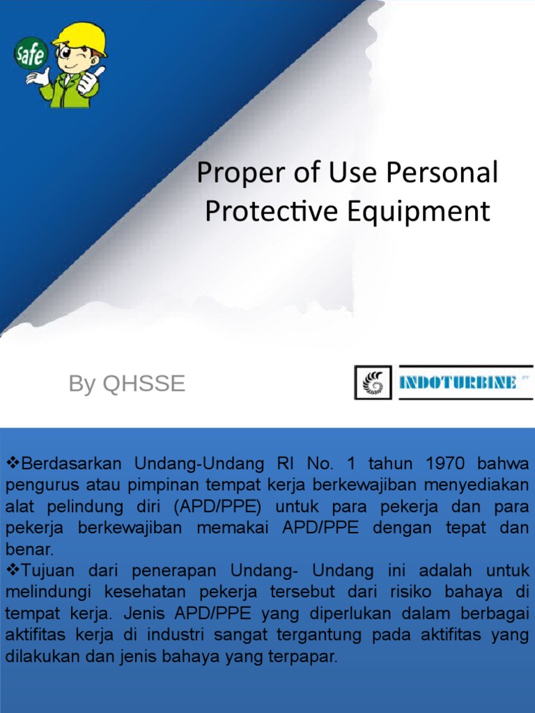 Proper of Use Personal Protective Equipment | PDF