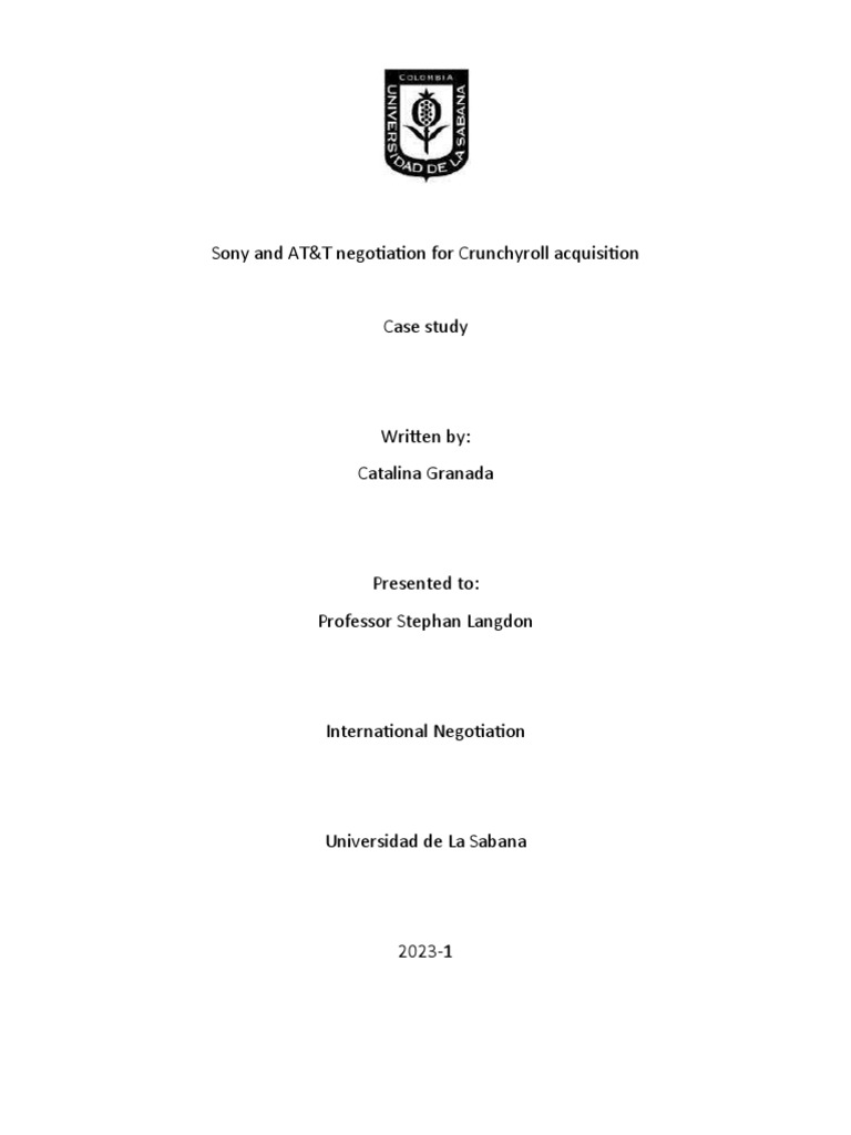 Negotiation Case Study | PDF | Negotiation | Communication