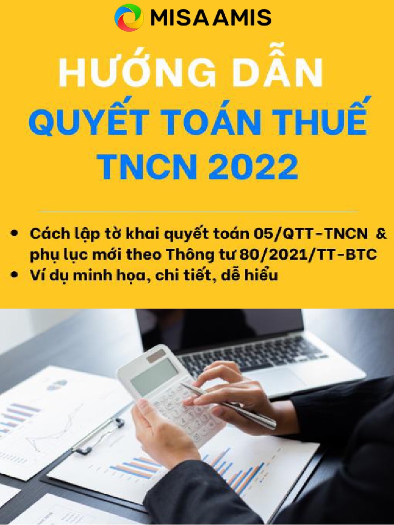 Ebook Quyet Toan Thue TNCN 2022 (MISA) | PDF