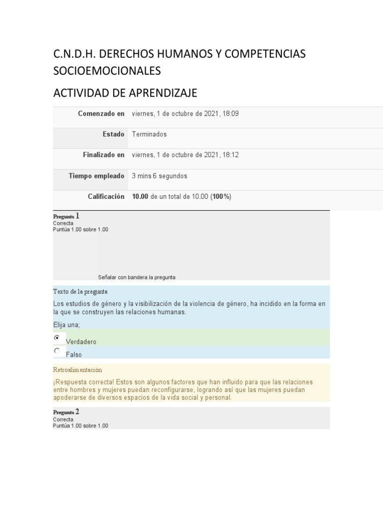 Derechos Humanos y Competencias Socioemocionales | PDF | Las emociones | Ansiedad