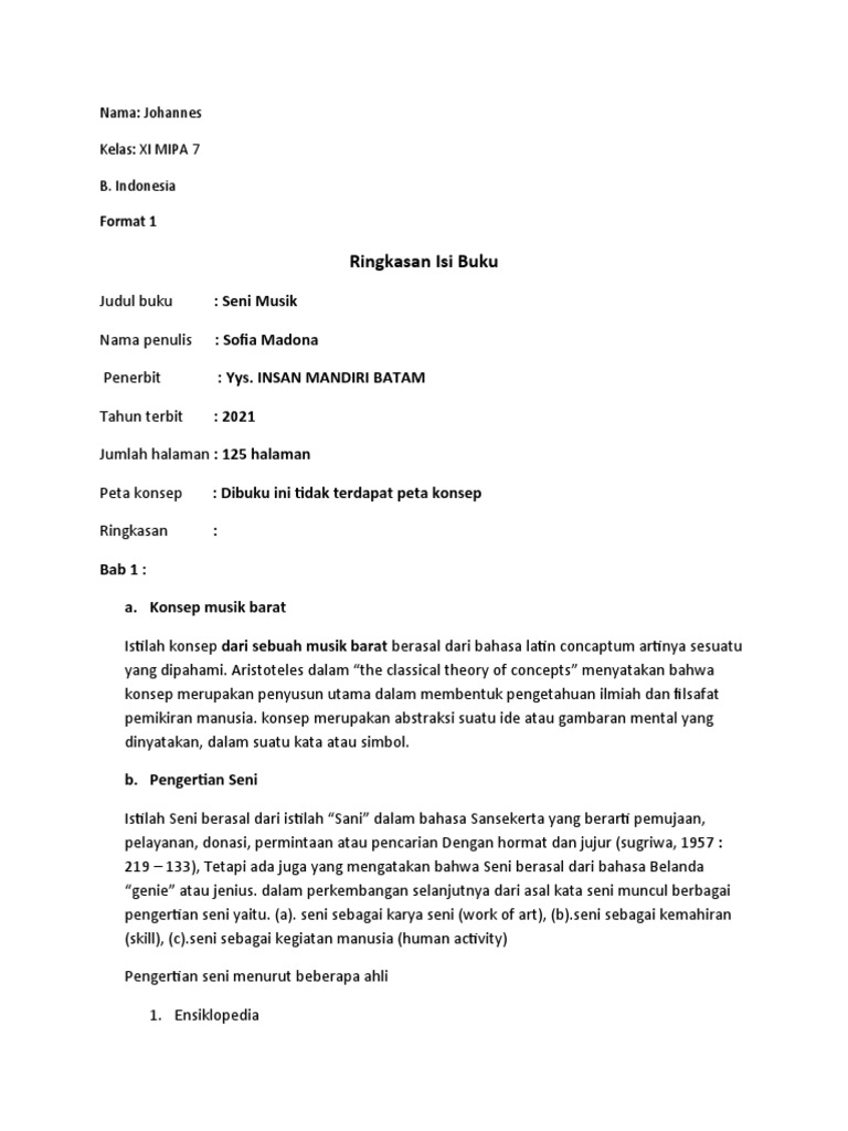 Tugas Bindo Meringkas | PDF