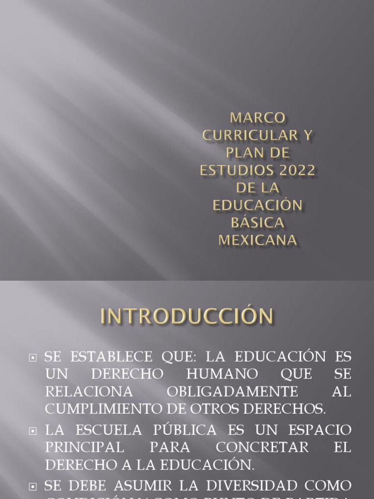 Marco Curricular y Plan de Estudios 2022 | PDF | Plan de estudios | Evaluación