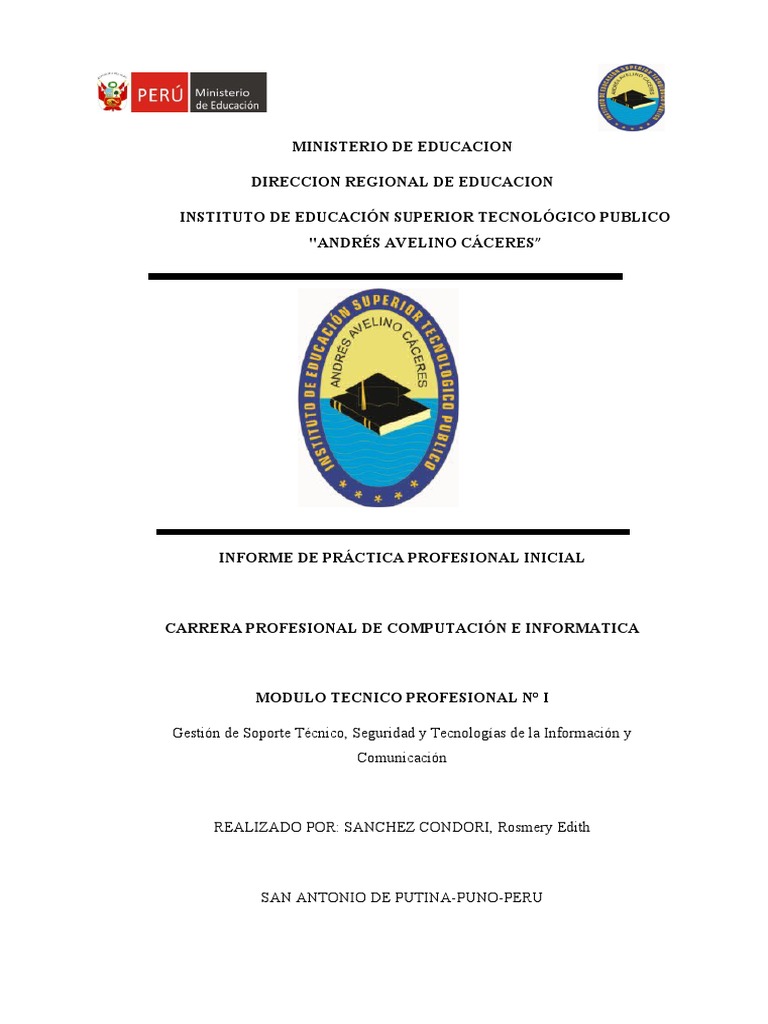 Informe de Practicas 1 | PDF | Hardware de la computadora | Informática
