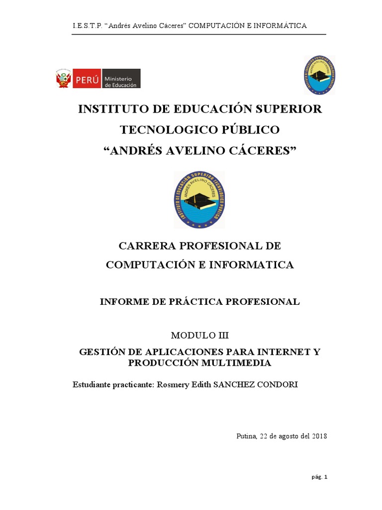 Informe de Practicas 3 | PDF | Informática | Ciencias fisicas