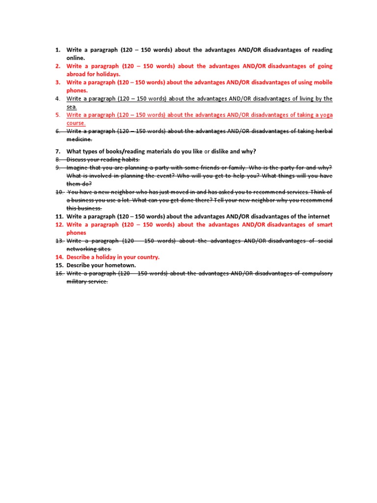 Writing Prompts for ESL Learners | PDF