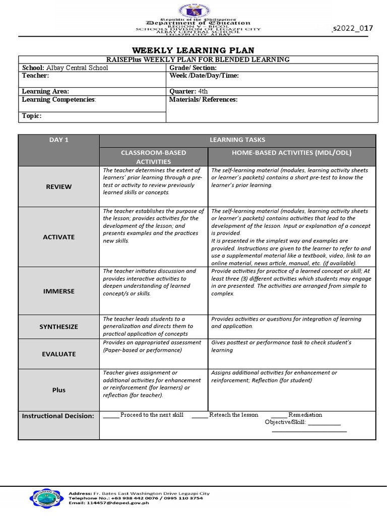 RAISEPlus Template | PDF | Learning | Teachers