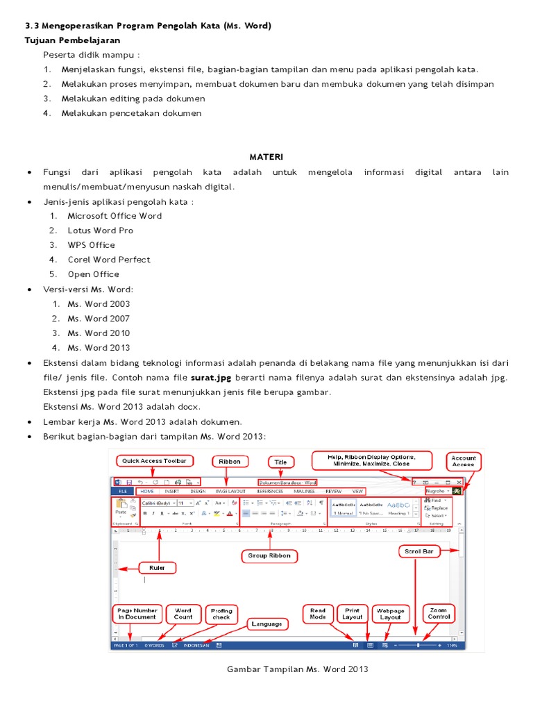 MATERI WORD-01 | PDF