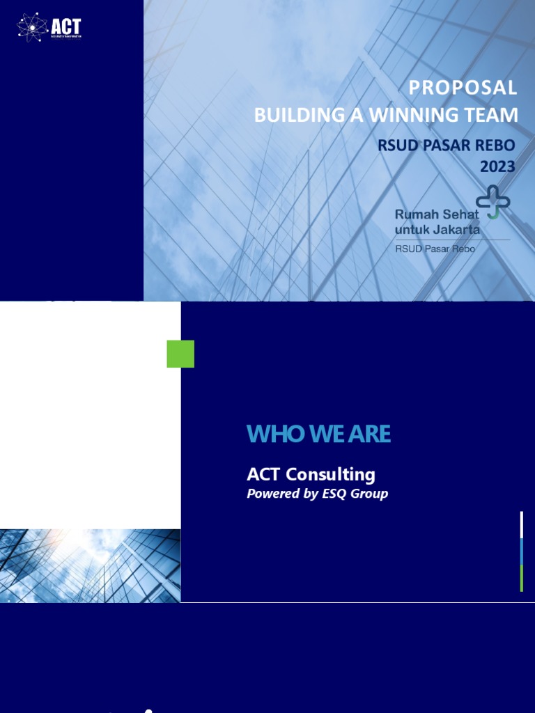 Proposal Building A Winning Team - RSUD Pasar Rebo R3 | PDF | Karier ...