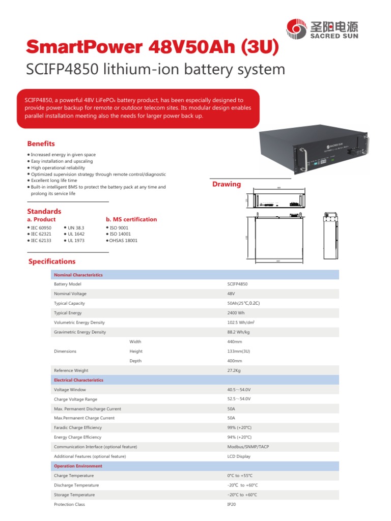 48V50Ah (3U) | PDF | Celsius | Electrical Engineering