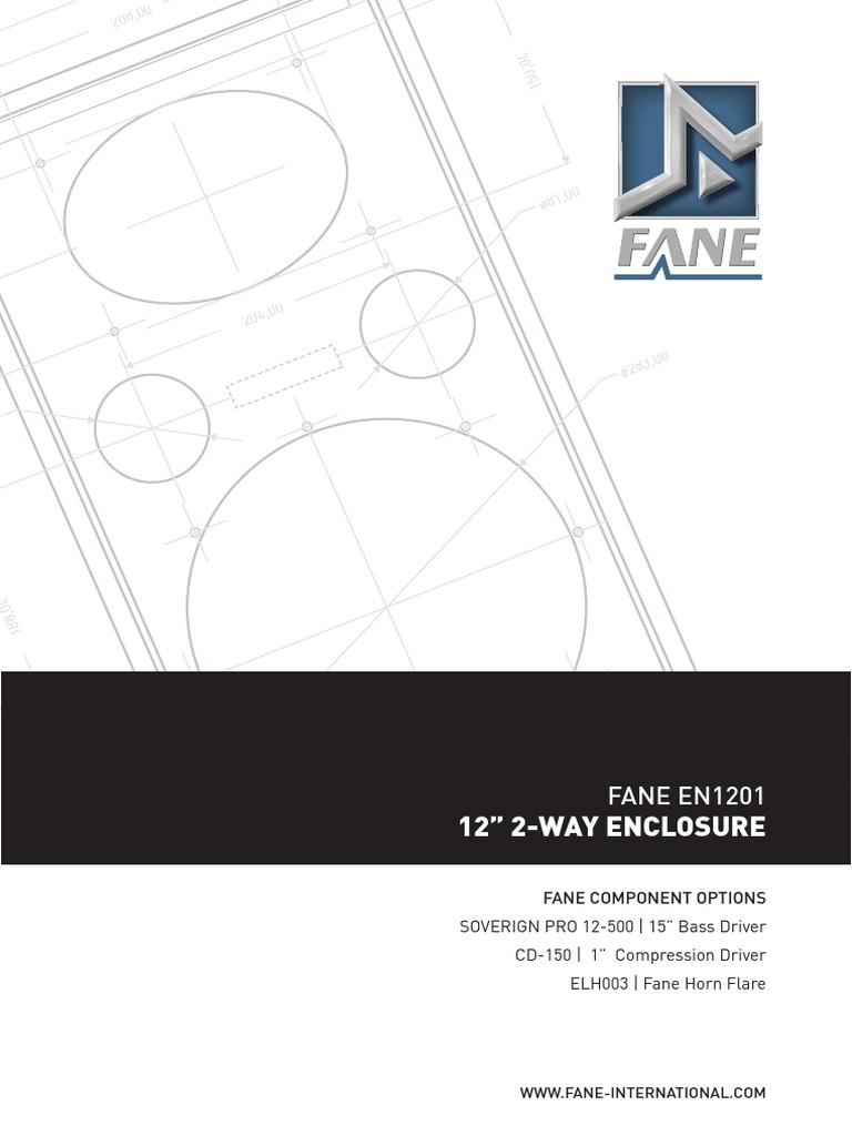 Bafles Fane EN1201 Enclosure | PDF | Loudspeaker | Inductor