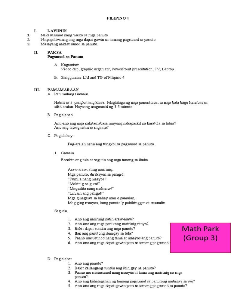 COT 2 Lesson Plan | PDF