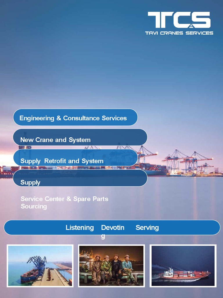 TCS Company Profile - HITE | PDF | Supply Chain | Crane (Machine)