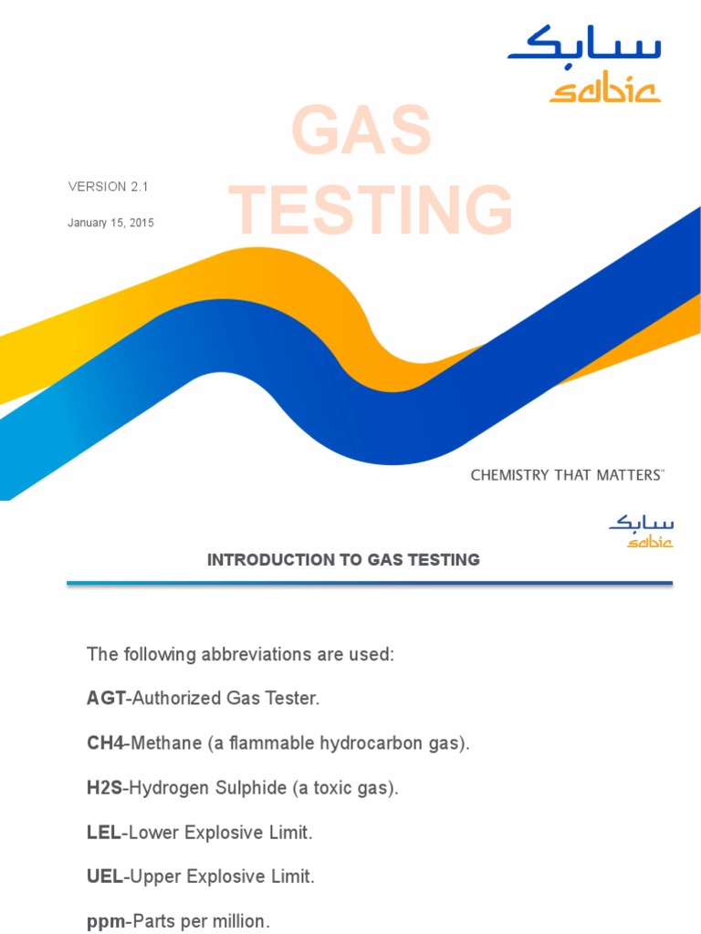 Gas Testing Presentation | PDF | Materials | Nature