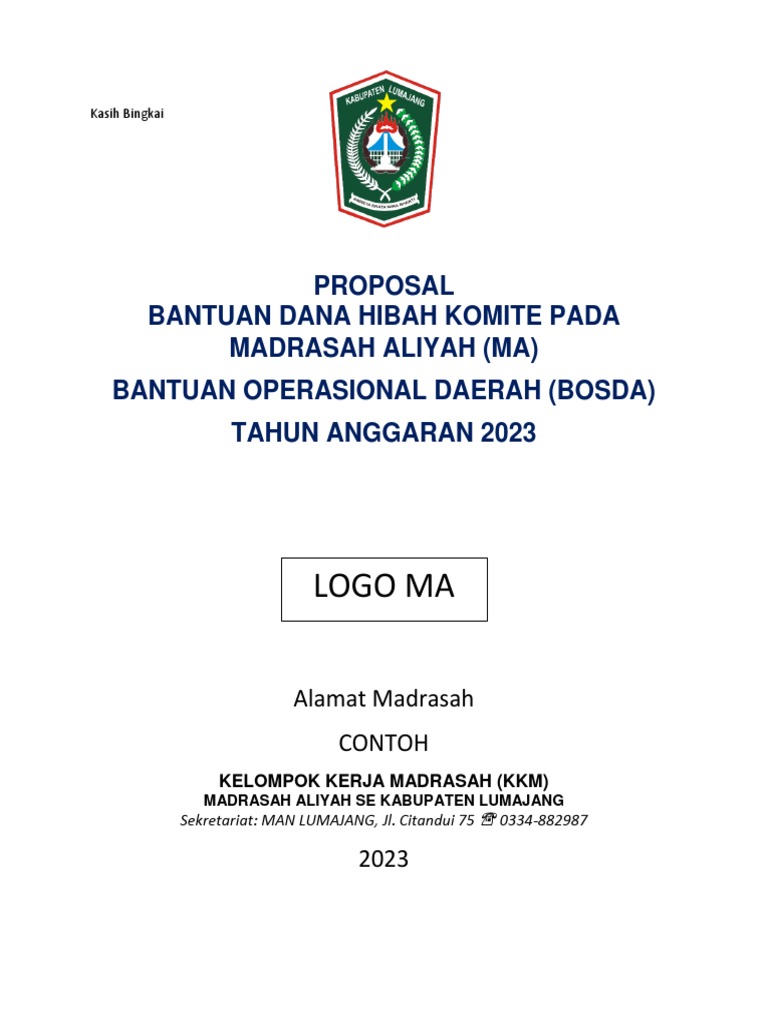 Juknis Proposal Bosda Hibah Komite 2023 | PDF