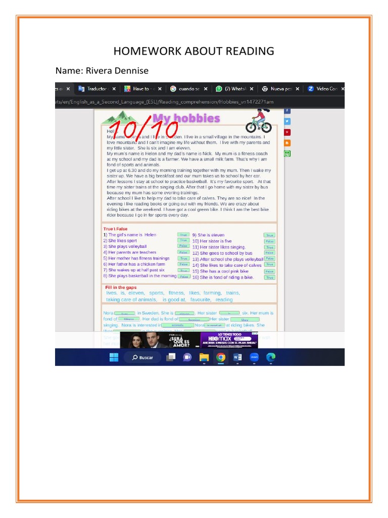 Homework Reading | PDF