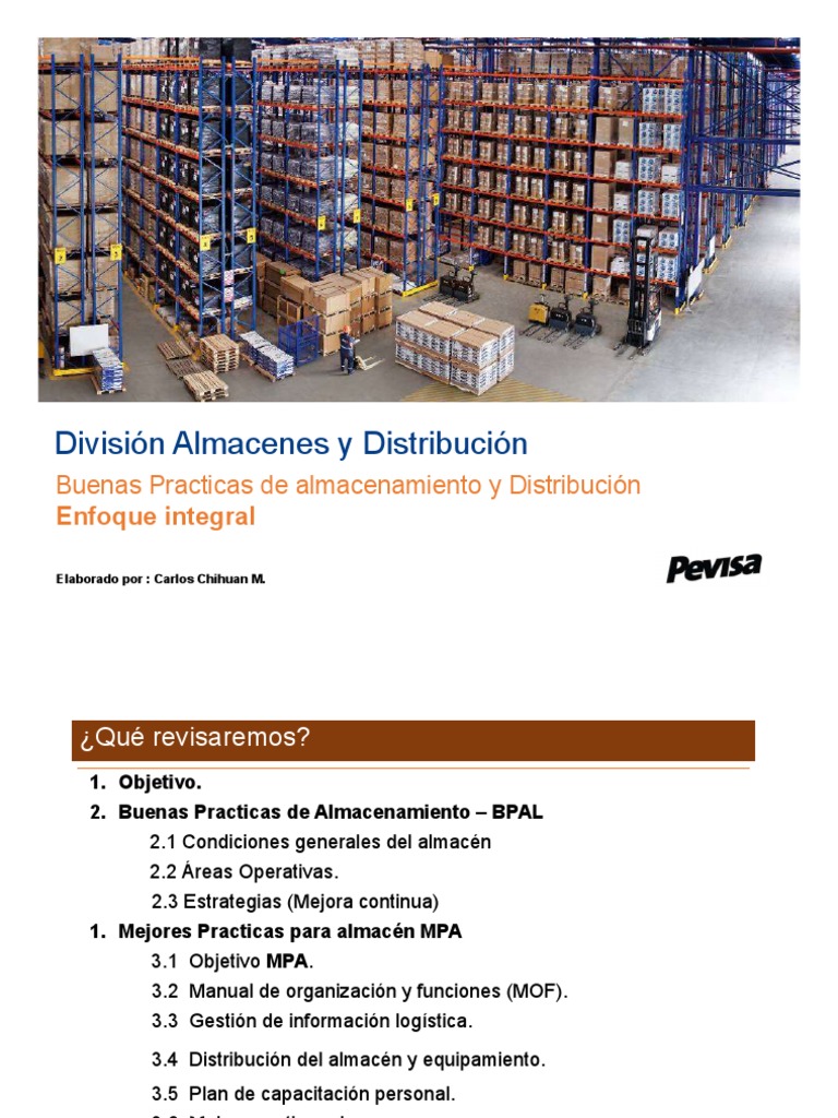 Capacitacion Buenas Practical Almacen - PART1 | PDF | Contaminación ...