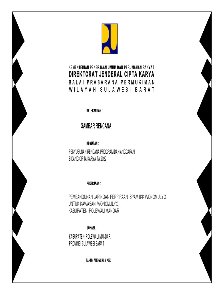 DED Pemb Jaringan Perpipaan Spam Ikk Wonomulyo Kab Polman | PDF