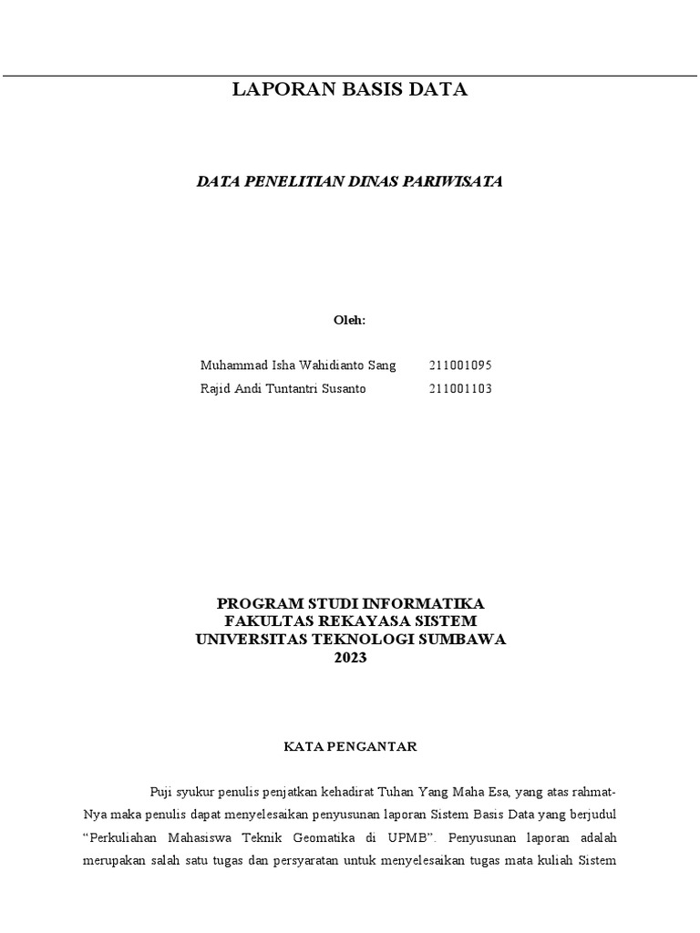 LAPORAN_PRAKTIKUM_SISTEM_BASIS_DATA_DATA | PDF