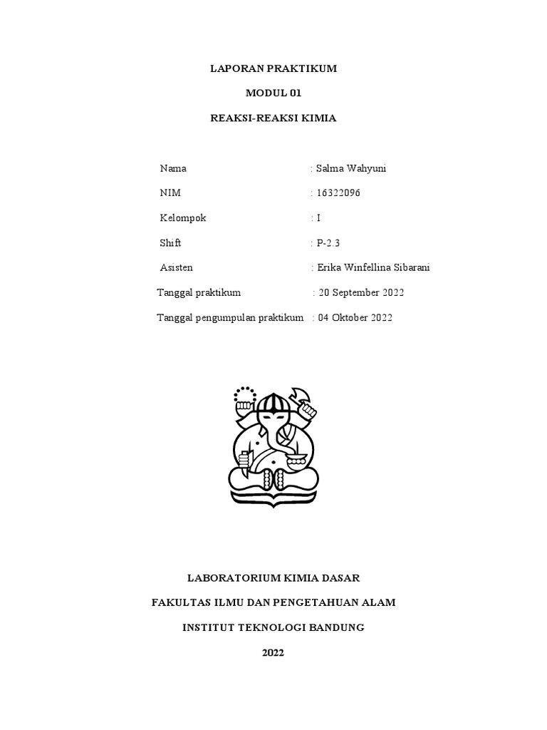 Laprak Kimia 01 | PDF