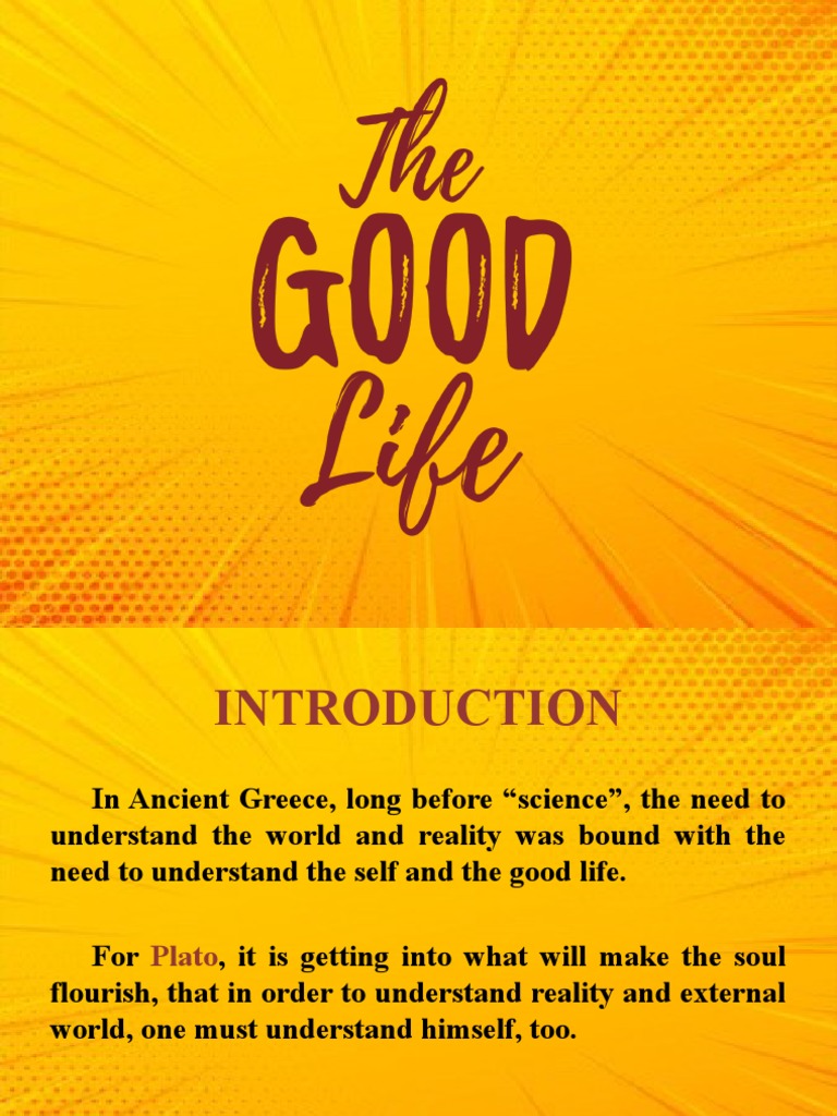 STS 10 The Good Life 1 | PDF | Aristotle | Reality
