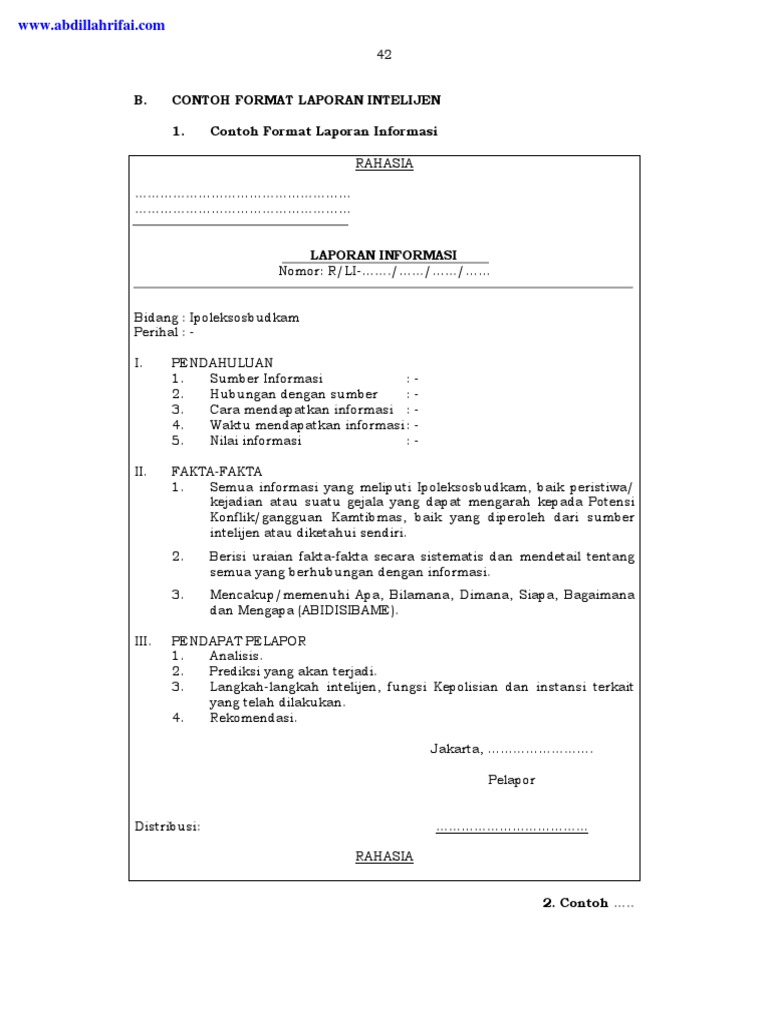 Lamp - Ii Perkap 8 TH 2013 (Format Laporan) | PDF