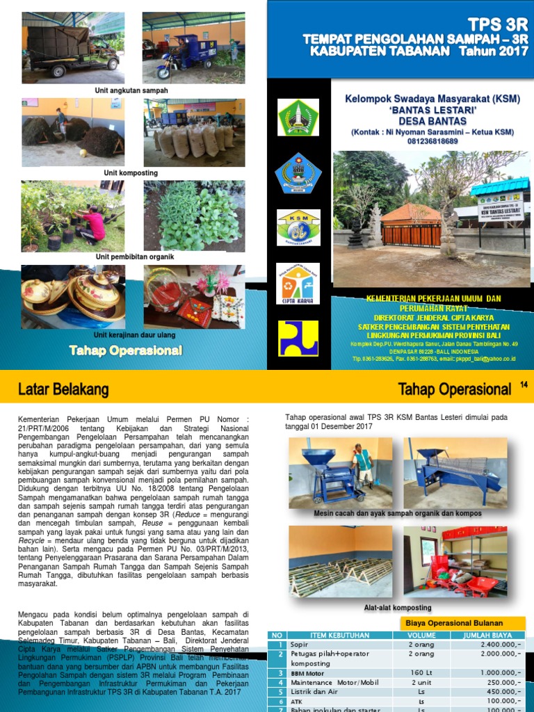 Booklet TPS 3R KSM Bantas Lestari New | PDF