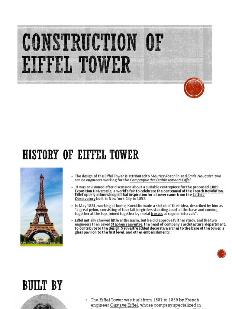 Eiffel Tower | PDF | Physical Sciences | Civil Engineering