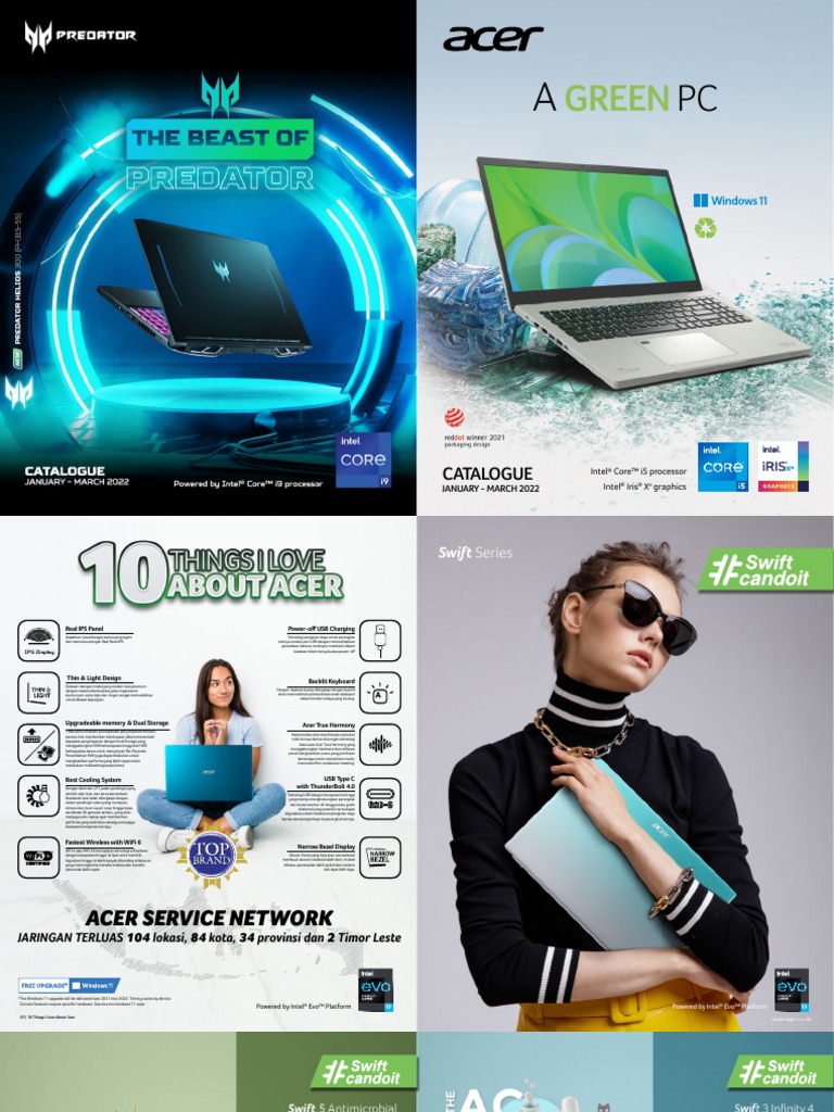 E Catalogue Acer Indonesia January March 2022 | PDF | Komputer