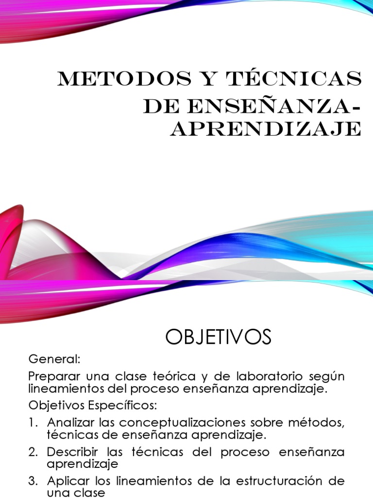 Metodos-Y-Tecnicas de Enseñanzas | PDF | Enseñando | Aprendizaje