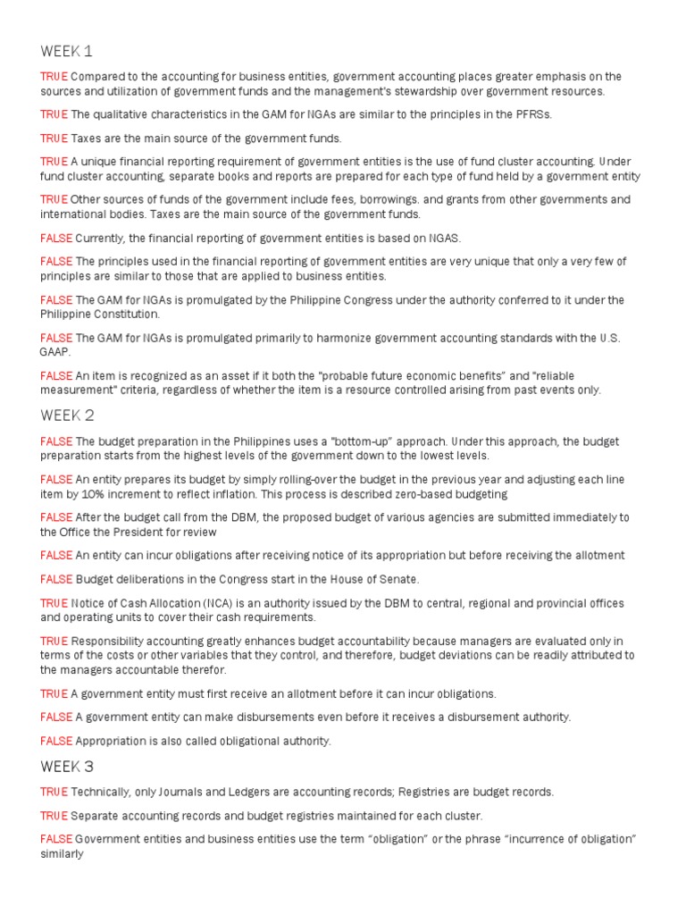 Government Accounting Fundamentals | PDF | Budget | Financial Statement