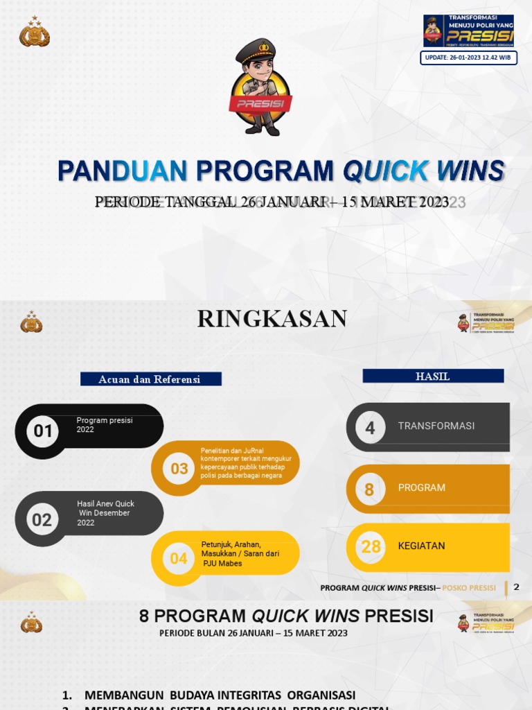 Quick Wins Presisi 2023 Revisi 1 | PDF Quick Wins Presisi 2023 Revisi 1 | PDF