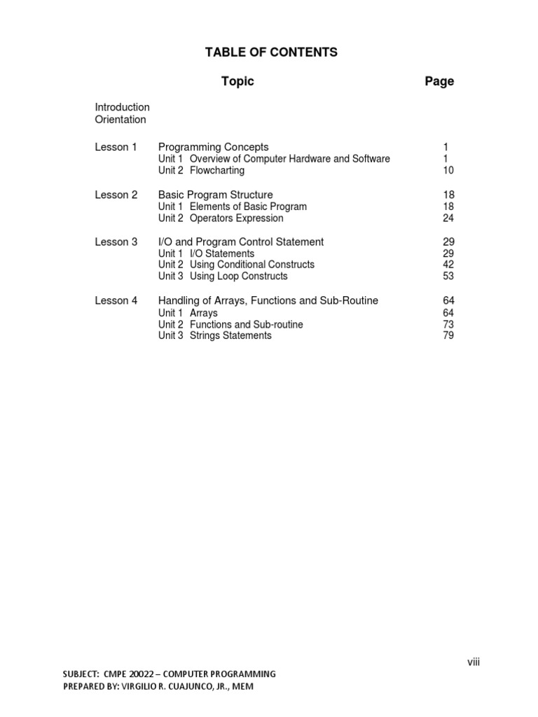 CMPE 20022 COMPUTER PROGRAMMING ECE Lesson 1 | PDF | Computer ... CMPE 20022 COMPUTER PROGRAMMING ECE Lesson 1 | PDF | Computer ...
