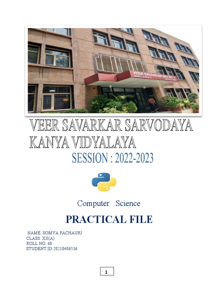 CS Practicals | PDF | Databases | Data Management Software CS Practicals | PDF | Databases | Data Management Software