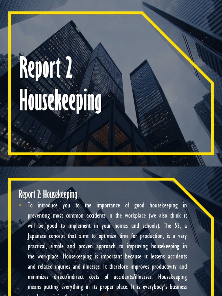 Report 2 Housekeeping | Download Free PDF | Housekeeping | Business