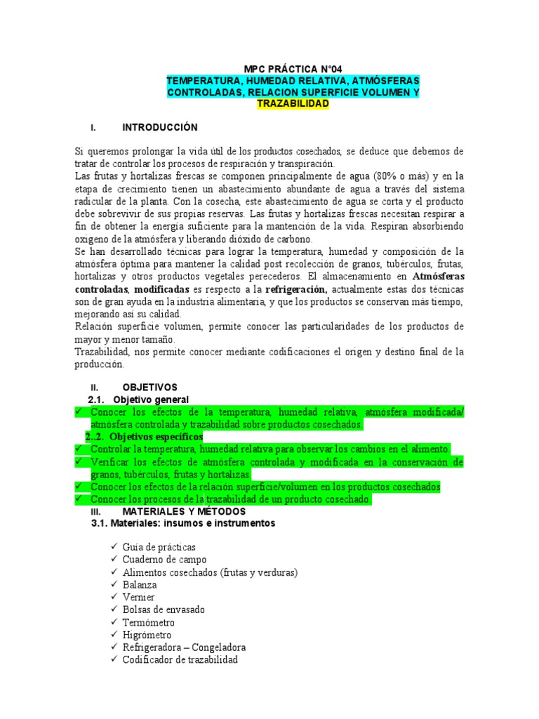 MPC Práctica 04 Factores Ambientales | PDF | Respiración celular | Trifosfato de adenosina