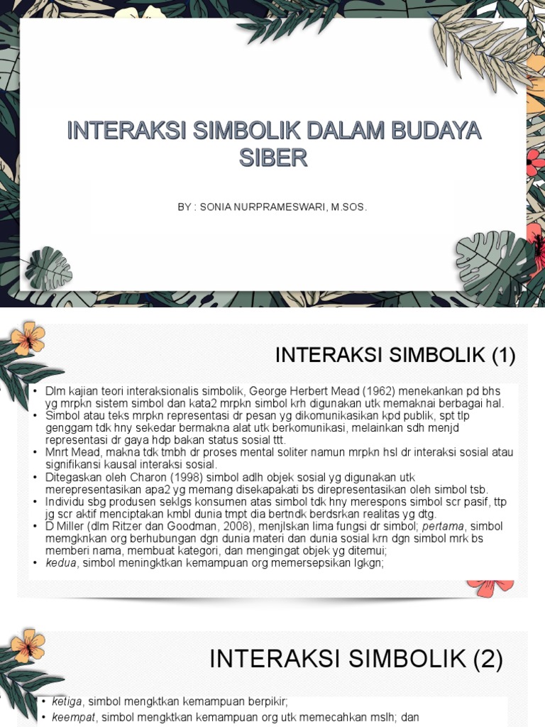 INTERAKSI SIMBOL | PDF