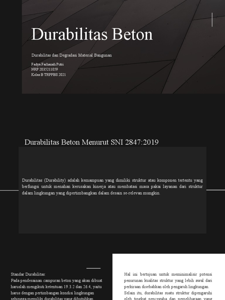 Durabilitas Beton | PDF