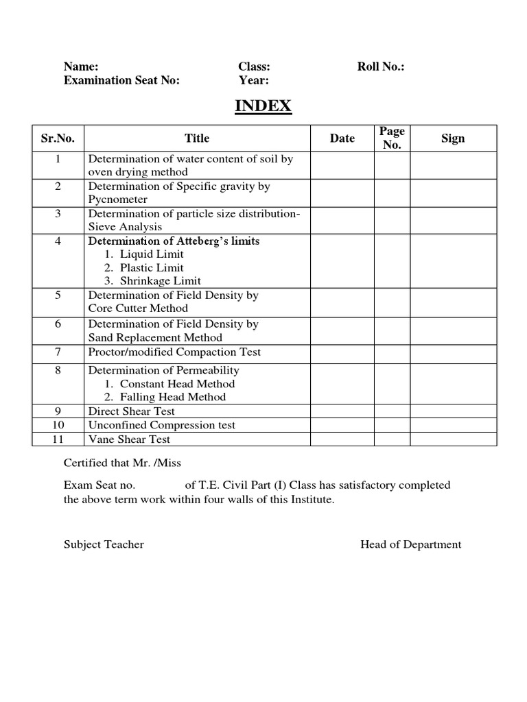 Soil Testing Methods and Procedures | PDF | Density | Particle Size ...