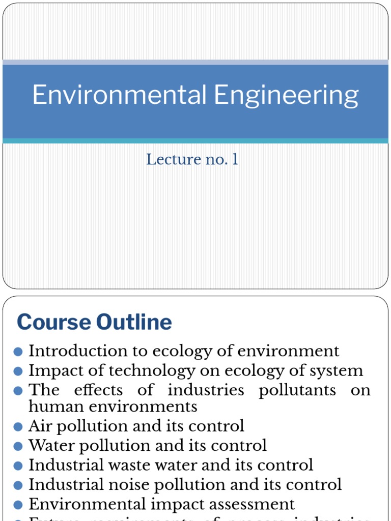 Lec 1 | PDF | Pollution | Air Pollution