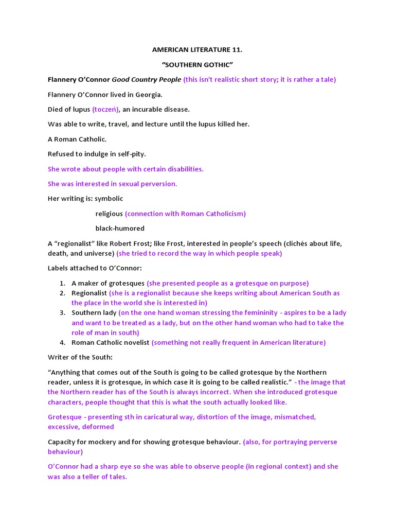 Good Country People | PDF