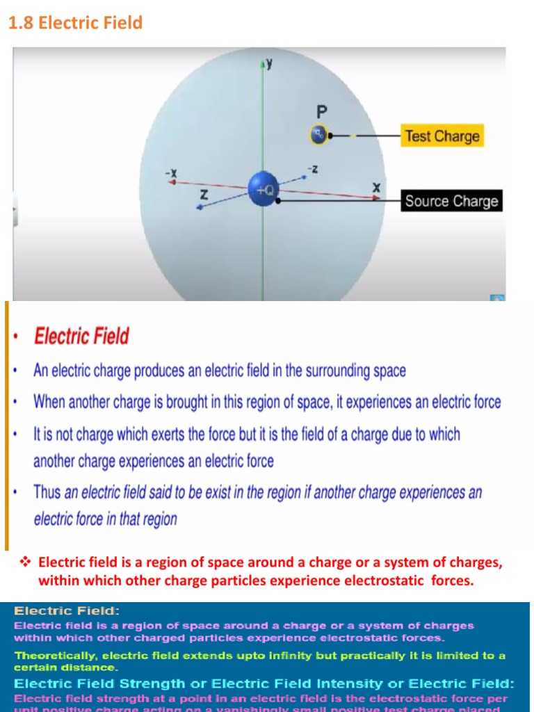 Chapter 1 Electric Charges and Field Part II | PDF | Electric Field ...