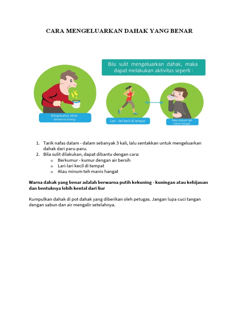 Cara Mengeluarkan Dahak Yang Benar | PDF