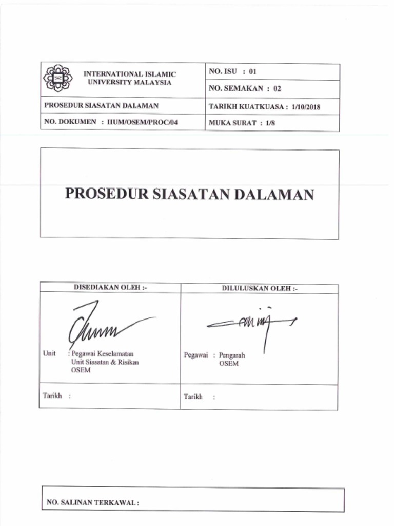 04 Siasatan Dalaman | PDF