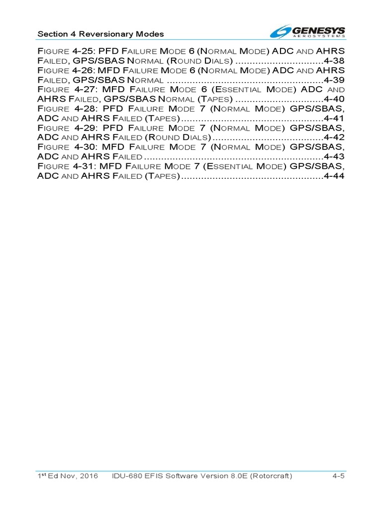 IDU-680 Reversionary Modes Overview | PDF | Aviation | Aerospace