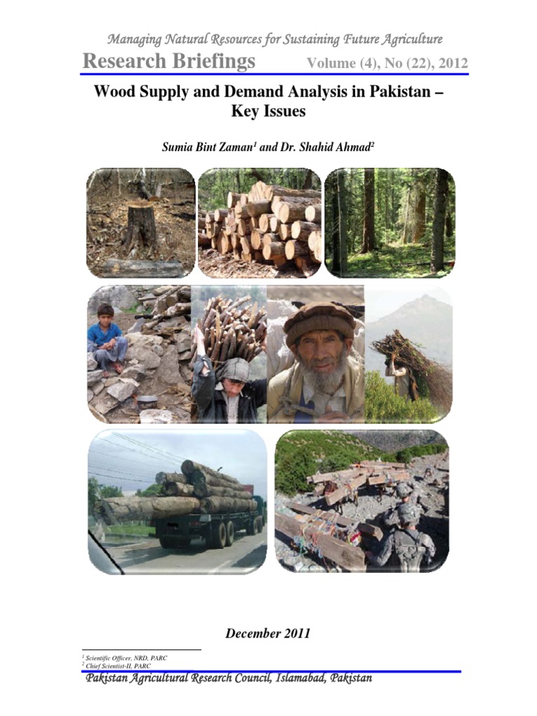 Wood Supply and Demand Analysis in Pakistan - Key Issues | PDF ...