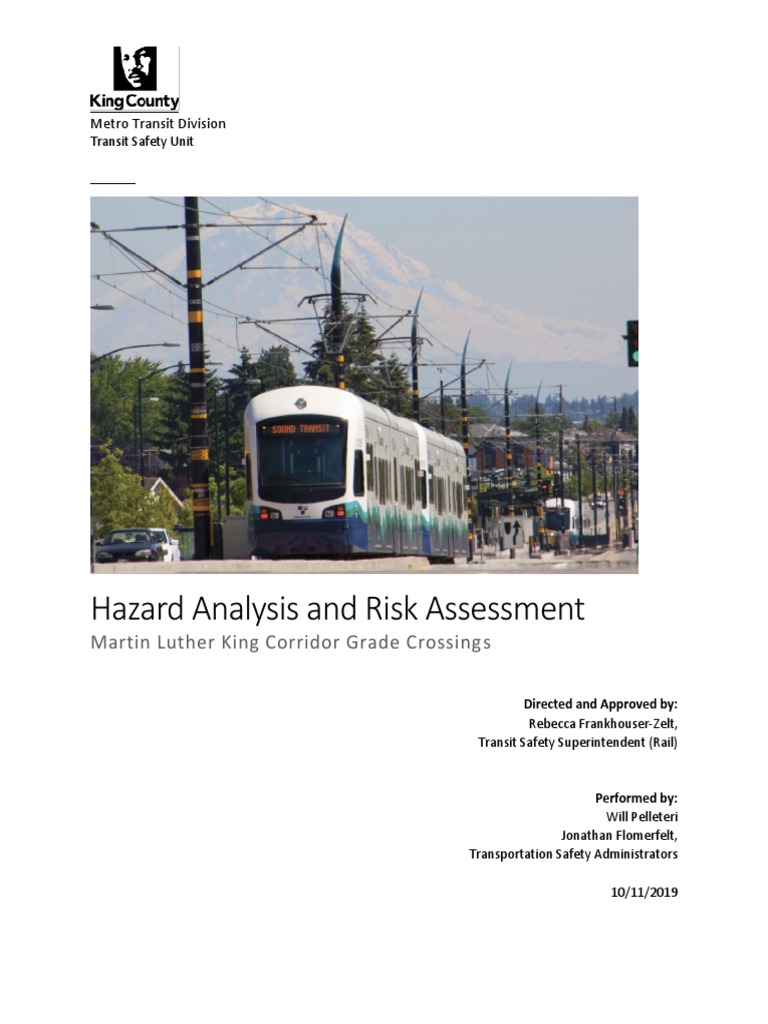 King County Metro - MLK Corridor Grade Crossing Hazard Analysis and ...
