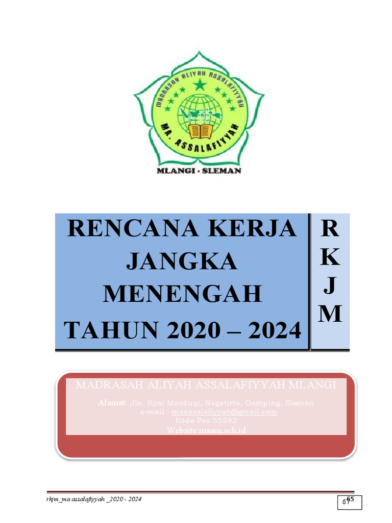 RKJM (Cover, Pengesahan, Isi) | PDF