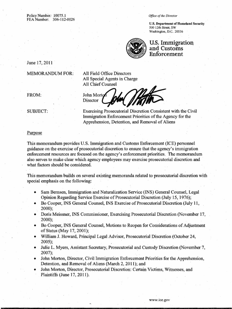 ICE's Deportation Guidelines | PDF | U.S. Immigration And Customs ...