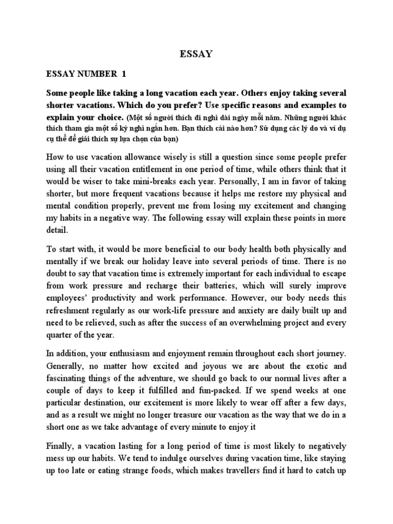 Toeic Writing Essay | PDF | Cost Of Living | Working Time